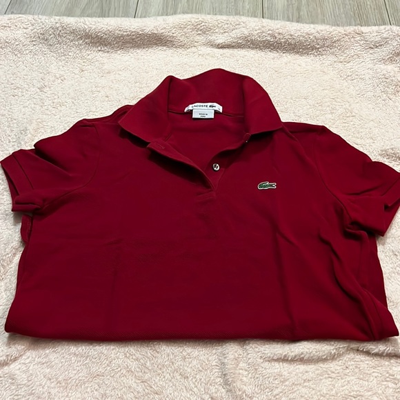 Lacoste | Tops | Lacoste Polo Shirt Maroon | Poshmark